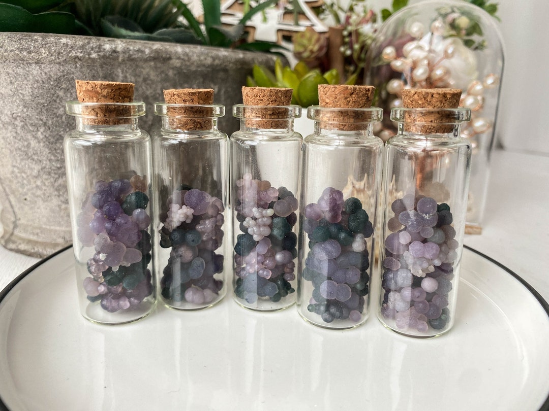 Grape Agate Grape Gemstone Bottles, Crystal Bottles, Crystal Collection ...