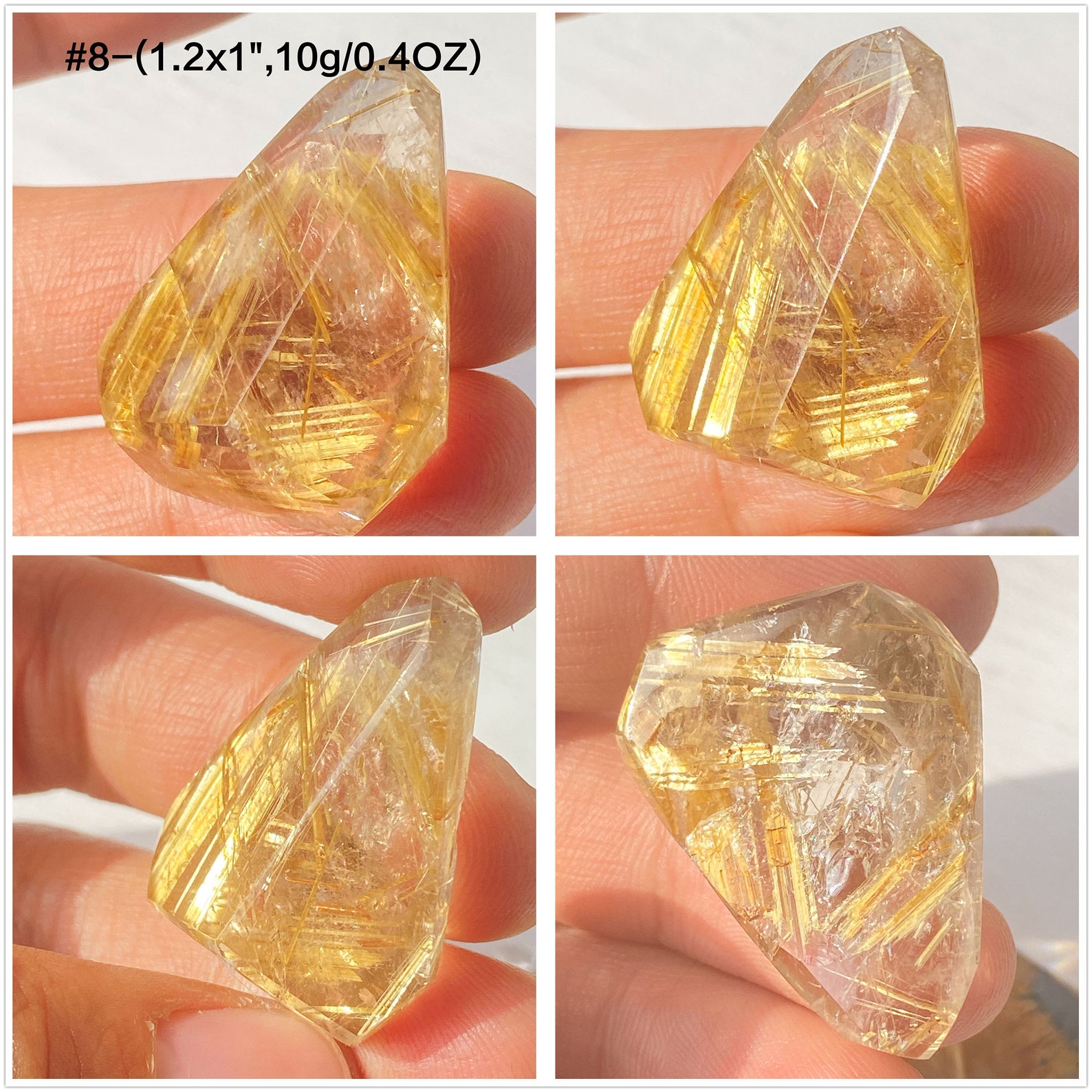 Rutilated Quartz Freeform Titanium Rutilated Quartz Crystal - Etsy