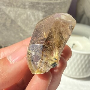 Titanium Rutilated With Garden Quartz Freeform , Lodolite Quartz ...