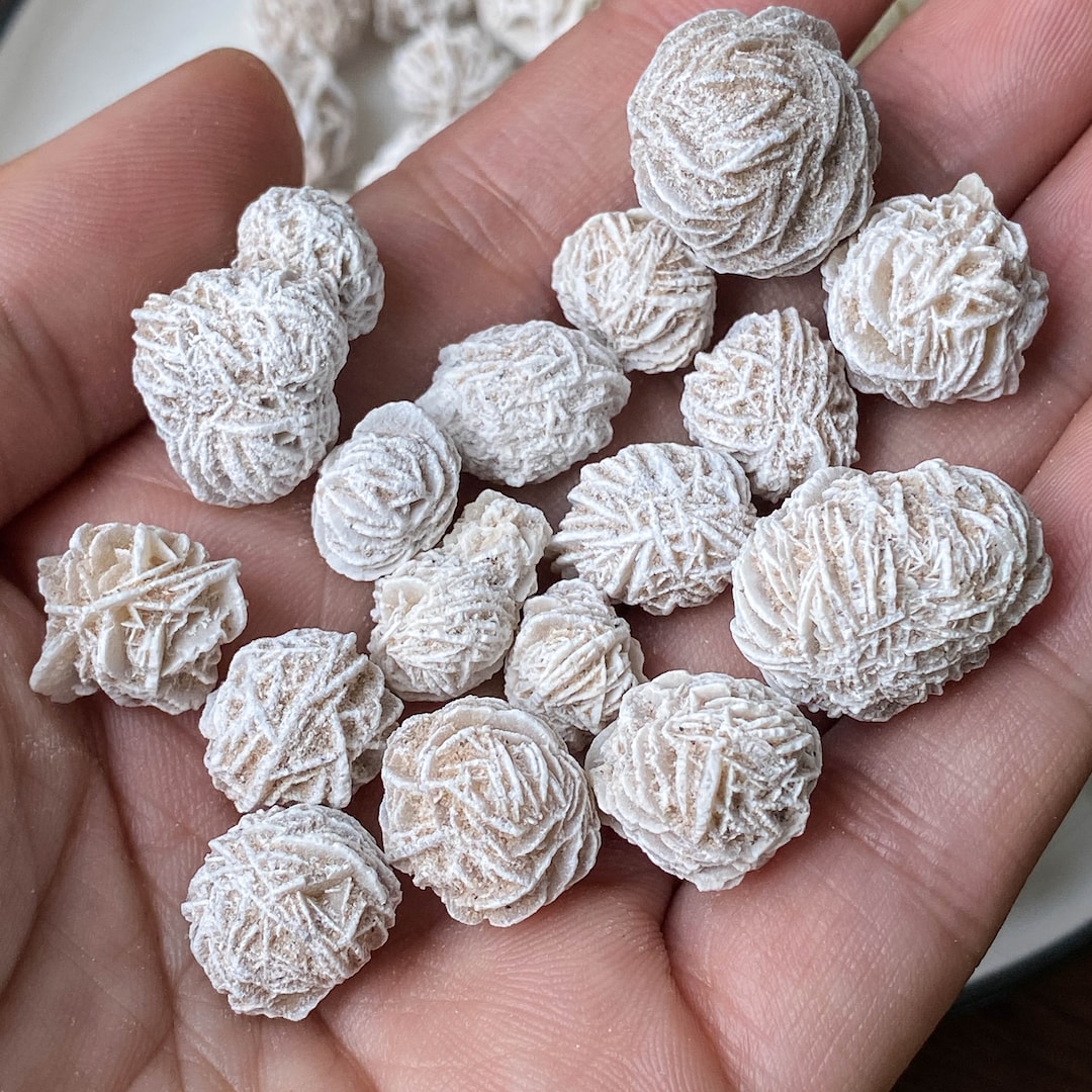 Desert Rose Selenite Stone , Desert Stone Charm , Selenite Rose Cluster ...