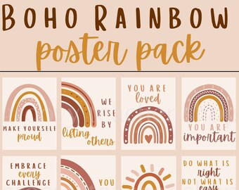 Boho Classroom Posters - Etsy