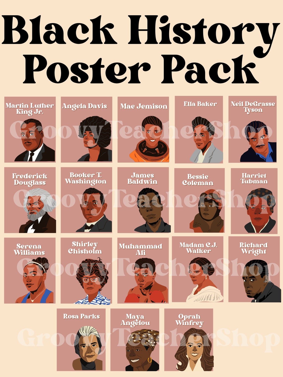 Black History Poster Pack | Black History Month | History Teacher ...
