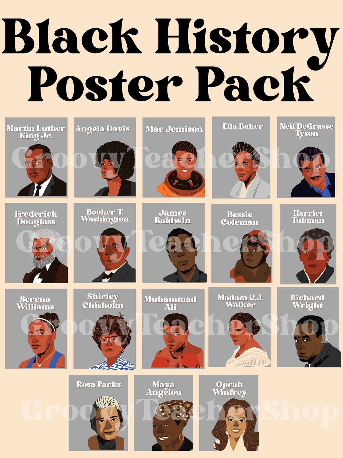 Black History Poster Pack | Black History Month | History Teacher ...