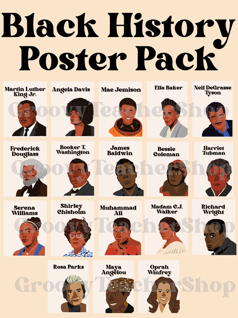 Black History Poster Pack | Black History Month | History Teacher ...