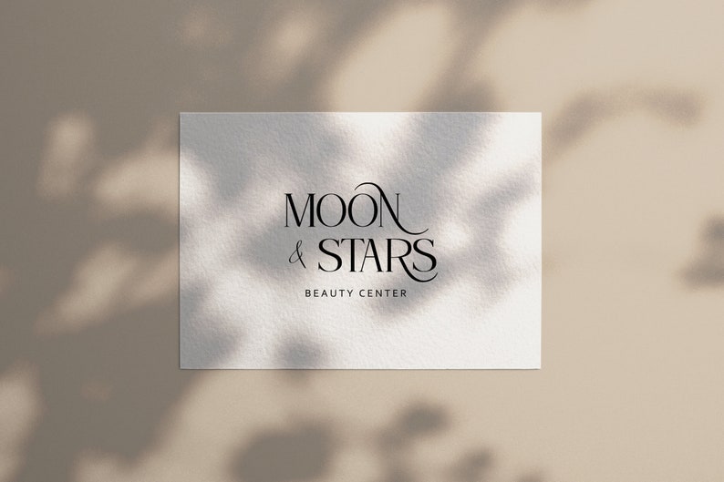 Typography Logo Beauty Salon Logo Design Vintage Logo - Etsy