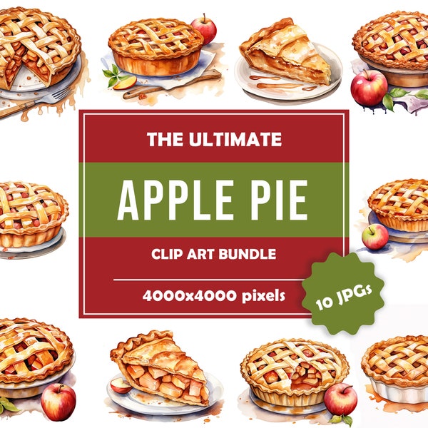 Apple Pie Watercolor - Etsy