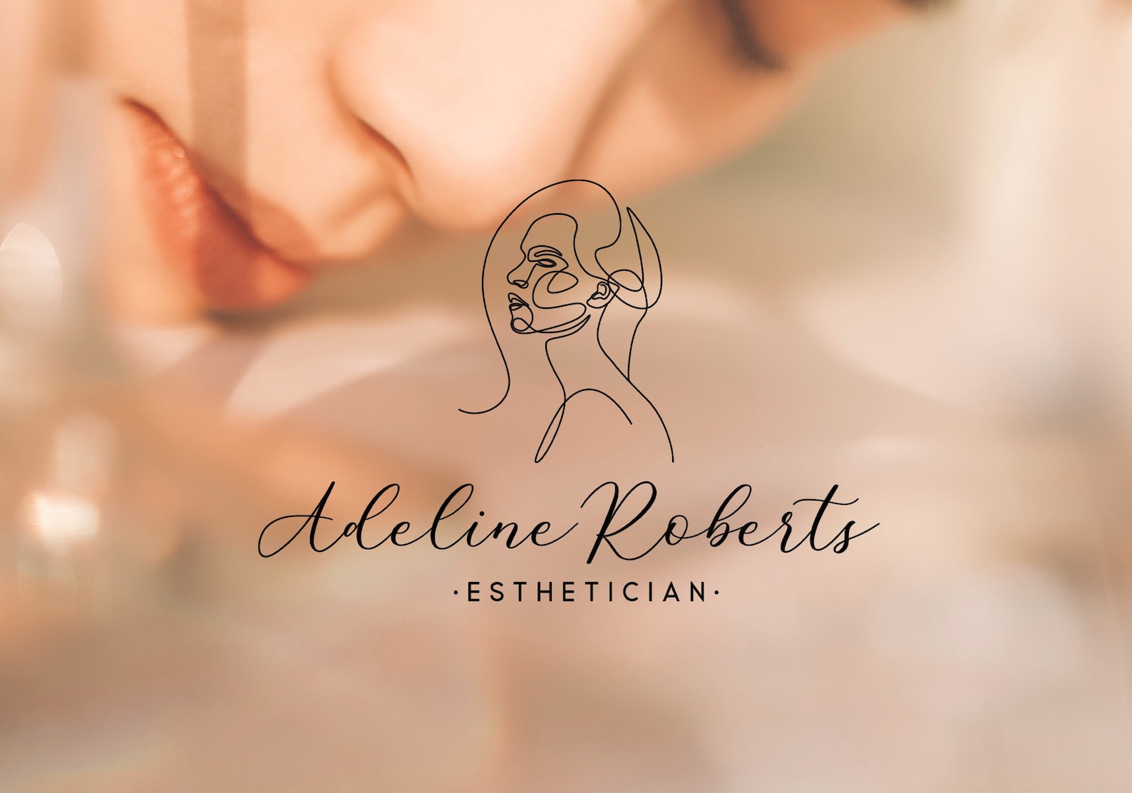 Esthetician Logo, Lineart Logo, Aesthetic Logo, Elegant Logo Design ...