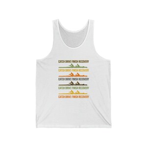 Rowing Tank Top, Catch Drive Finish Recovery Comfy Jersey Top, Rowing ...