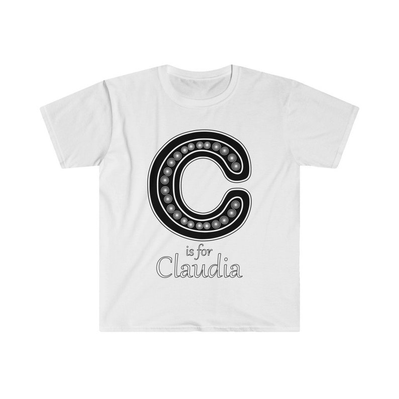 Letter C for Claudia Shirt Alphabet Character Abcs Name - Etsy