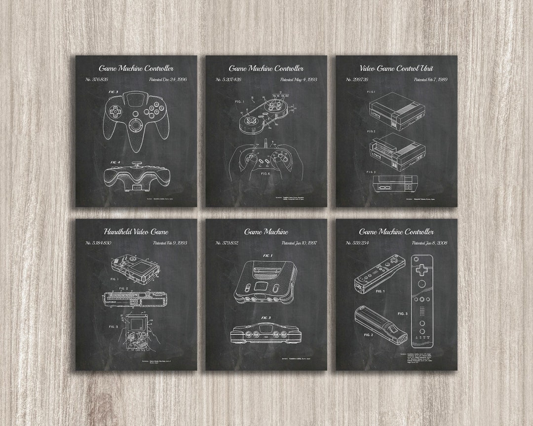 Vintage Video Game Art, Video Game Art, Kids Room Decor, Gift for Gamer ...