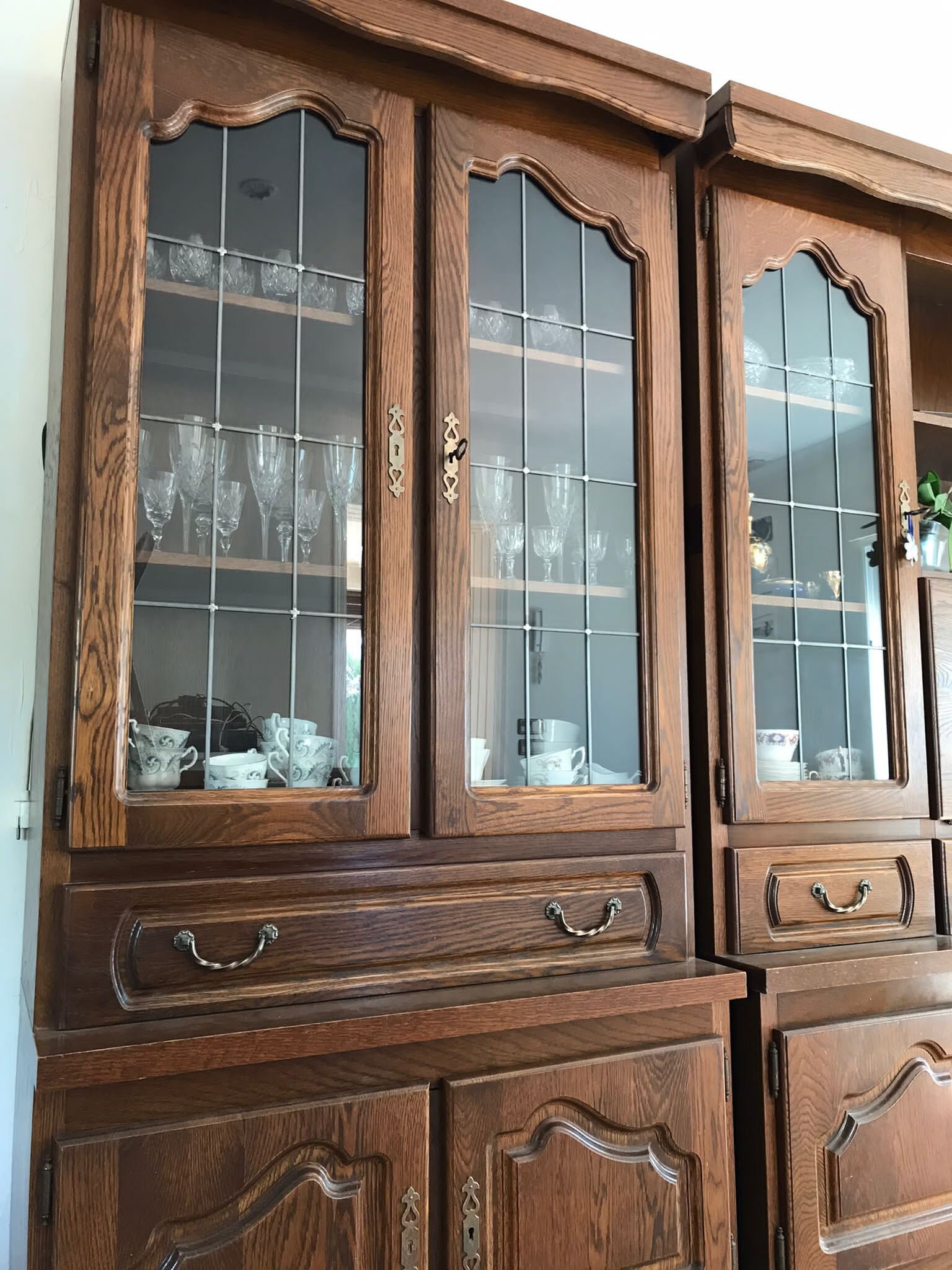 Retro Early 1980s Solid Oak Wall Unit - Etsy Canada