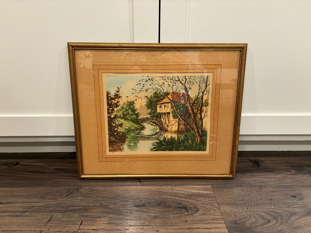 Paris Etching Society, Original Etching Signed by Pierre, Gallery Wall ...