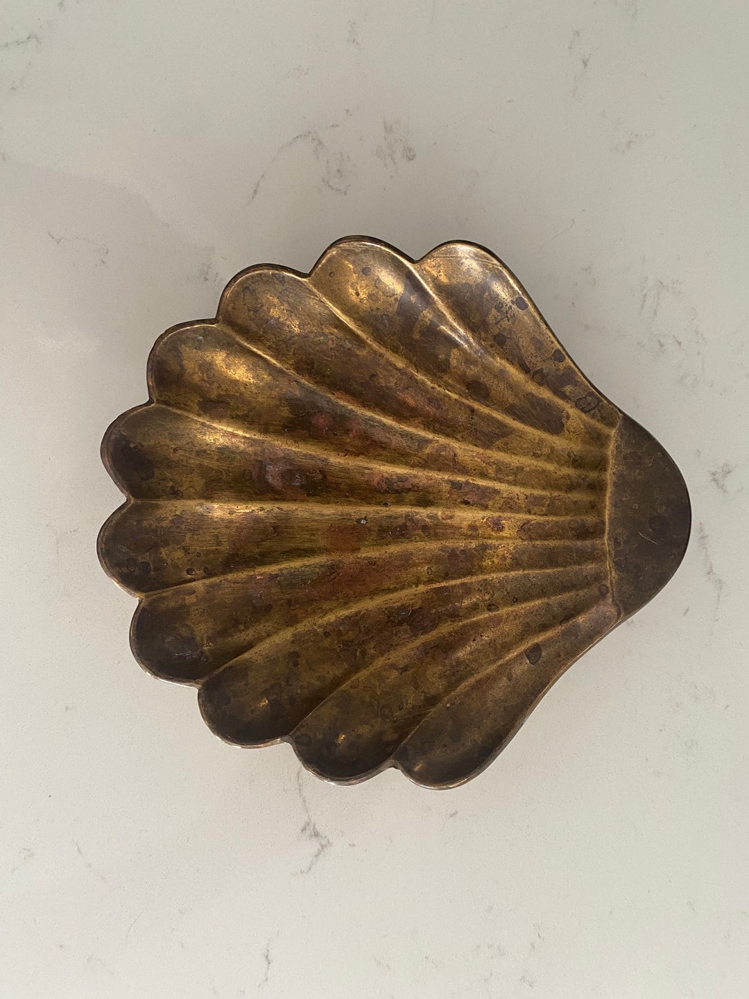 Vintage Brass Seashell Trinket Holder Brass Jewelry Holder - Etsy