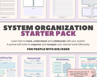 Together We Survived Dissociative Identity Disorder System Journal, DID ...