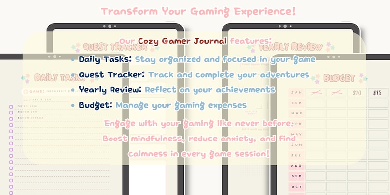 Cozy Gamer Journal: Gaming Planner for Mental Wellness (digital ...