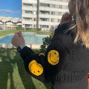 Smiley Face Cardigan | Unisex Sweater | Smiley Sweater for Everyone ...