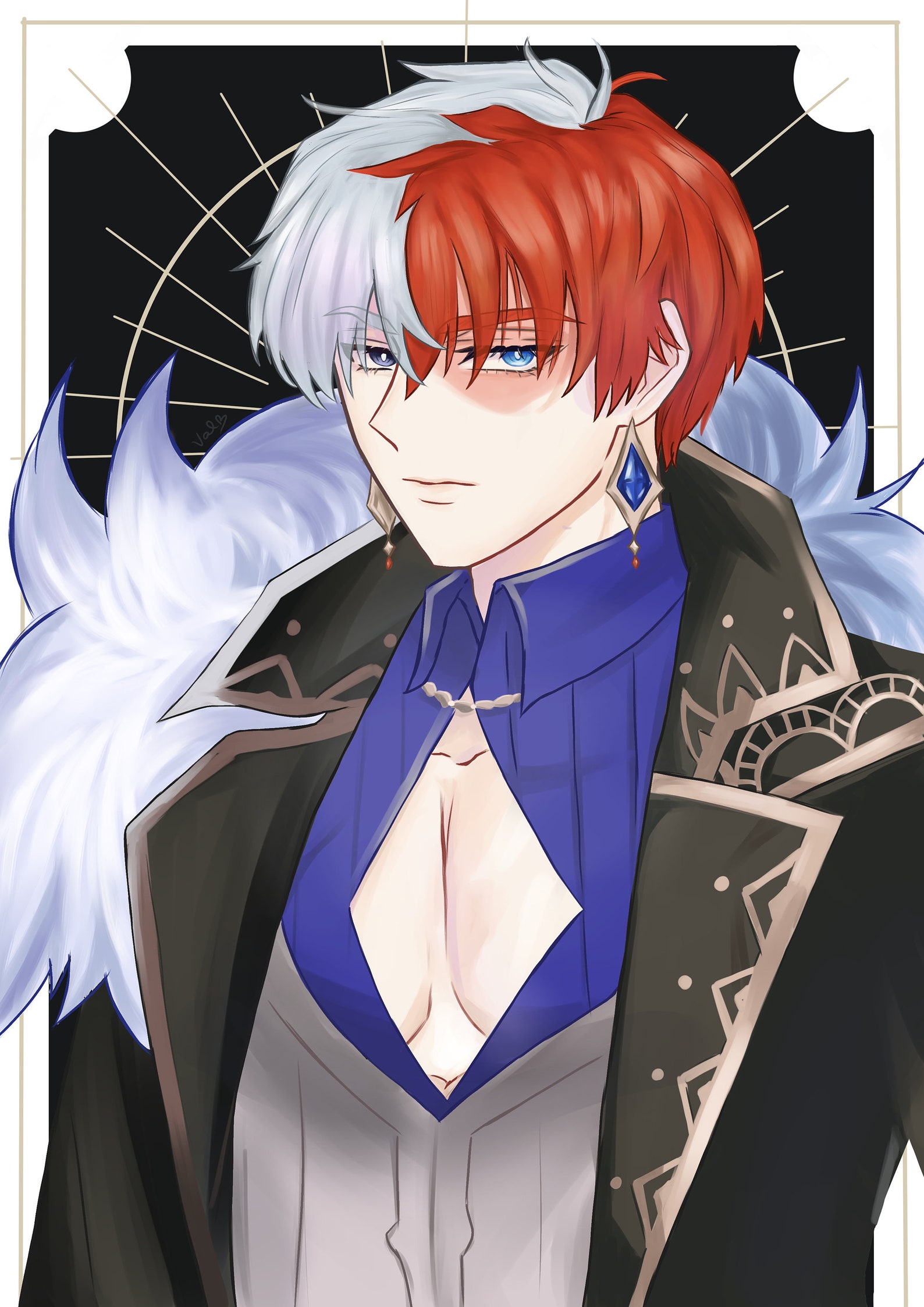 Prince Todoroki Shouto Sticker Genshin Inspired | Etsy