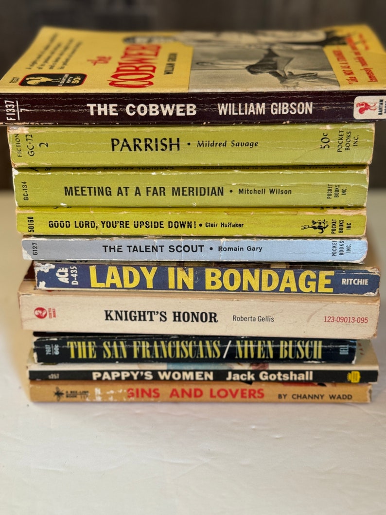 Midcentury Mass Market Paperback Novels - Lot of 10 Vintage 1950s-60s ...