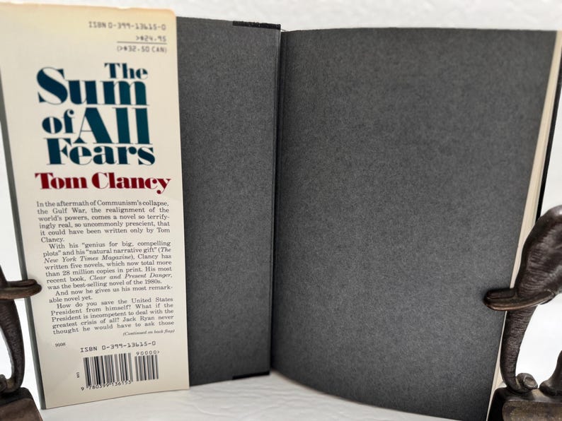 Tom Clancy - the Sum of All Fears - First Printing 1991- G.P. Putnam ...