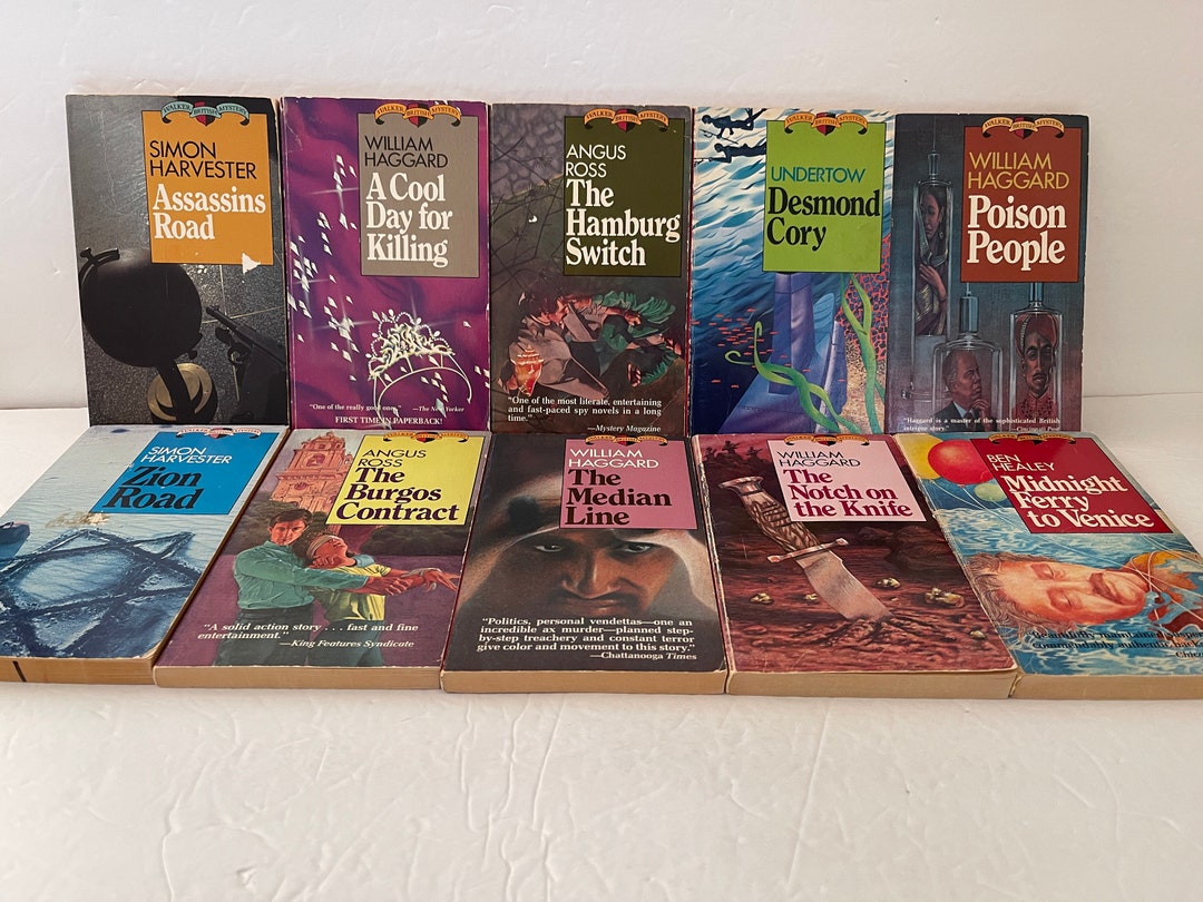 Lot of 10 WALKER BRITISH MYSTERY Paperbacks Espionage, Spies ...