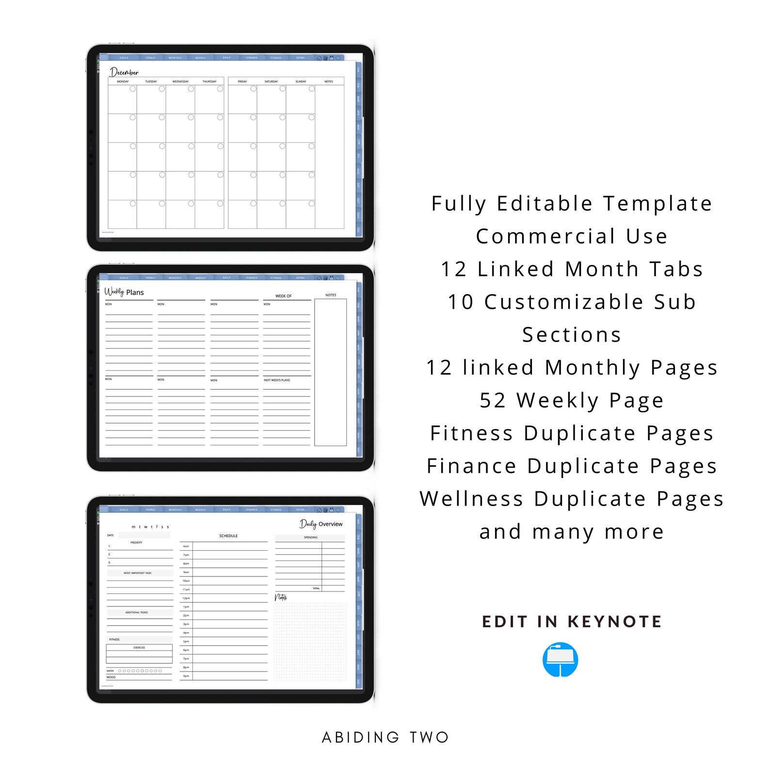 Digital Planner Template, Digital Planner Custom Digital Planner ...