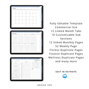 Digital Planner Template, Digital Planner Custom Digital Planner ...