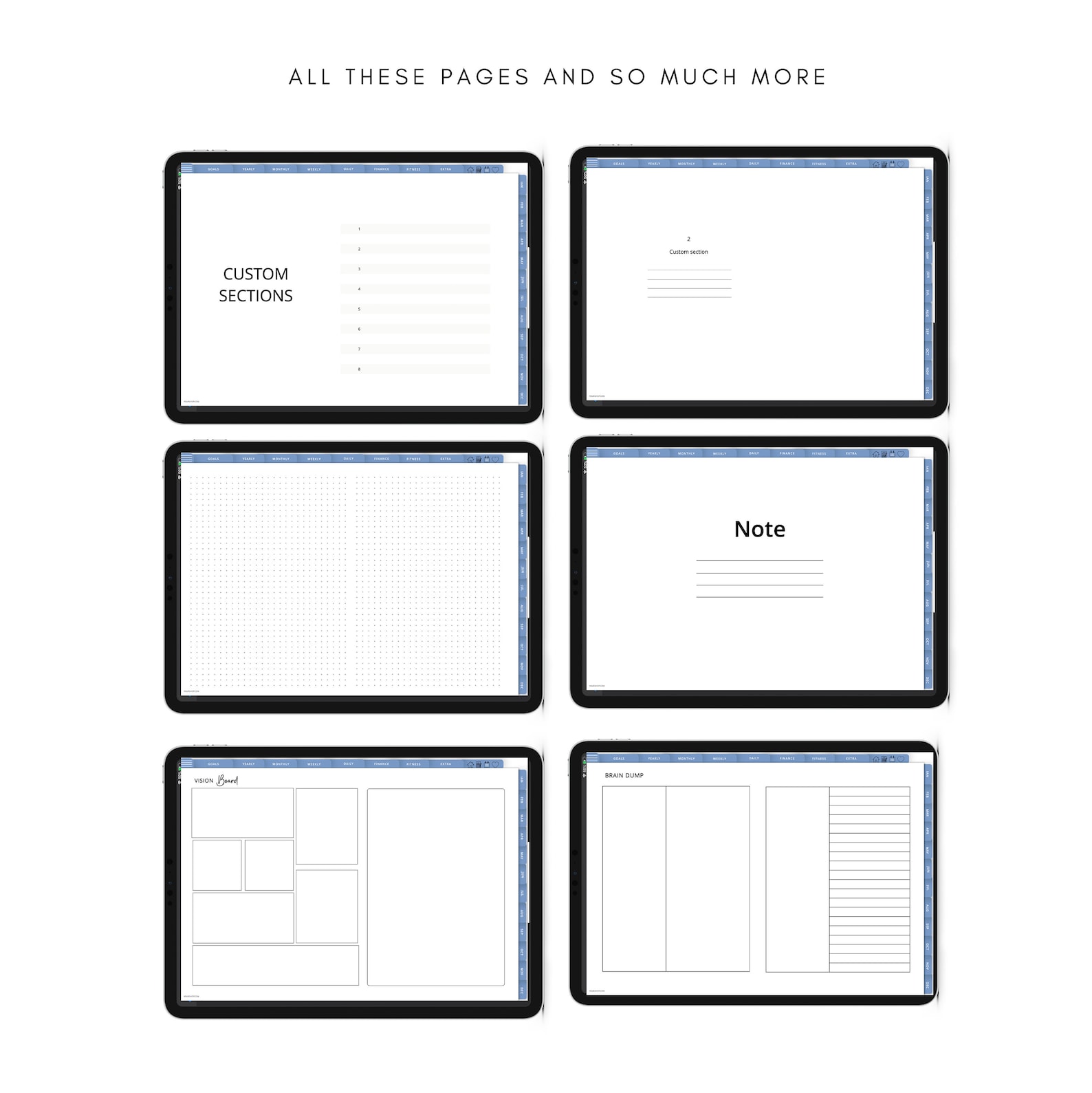 Digital Planner Template, Digital Planner Custom Digital Planner ...