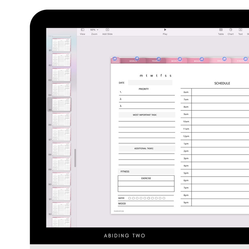 Digital Planner Template, Digital Planner Custom Digital Planner ...