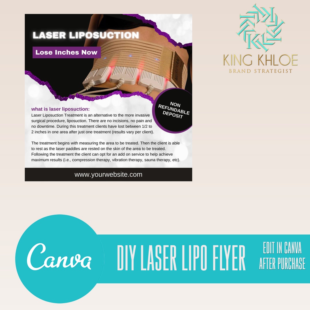 Canva DIY Laser Lipo , DIY Lipo Flyer - Etsy