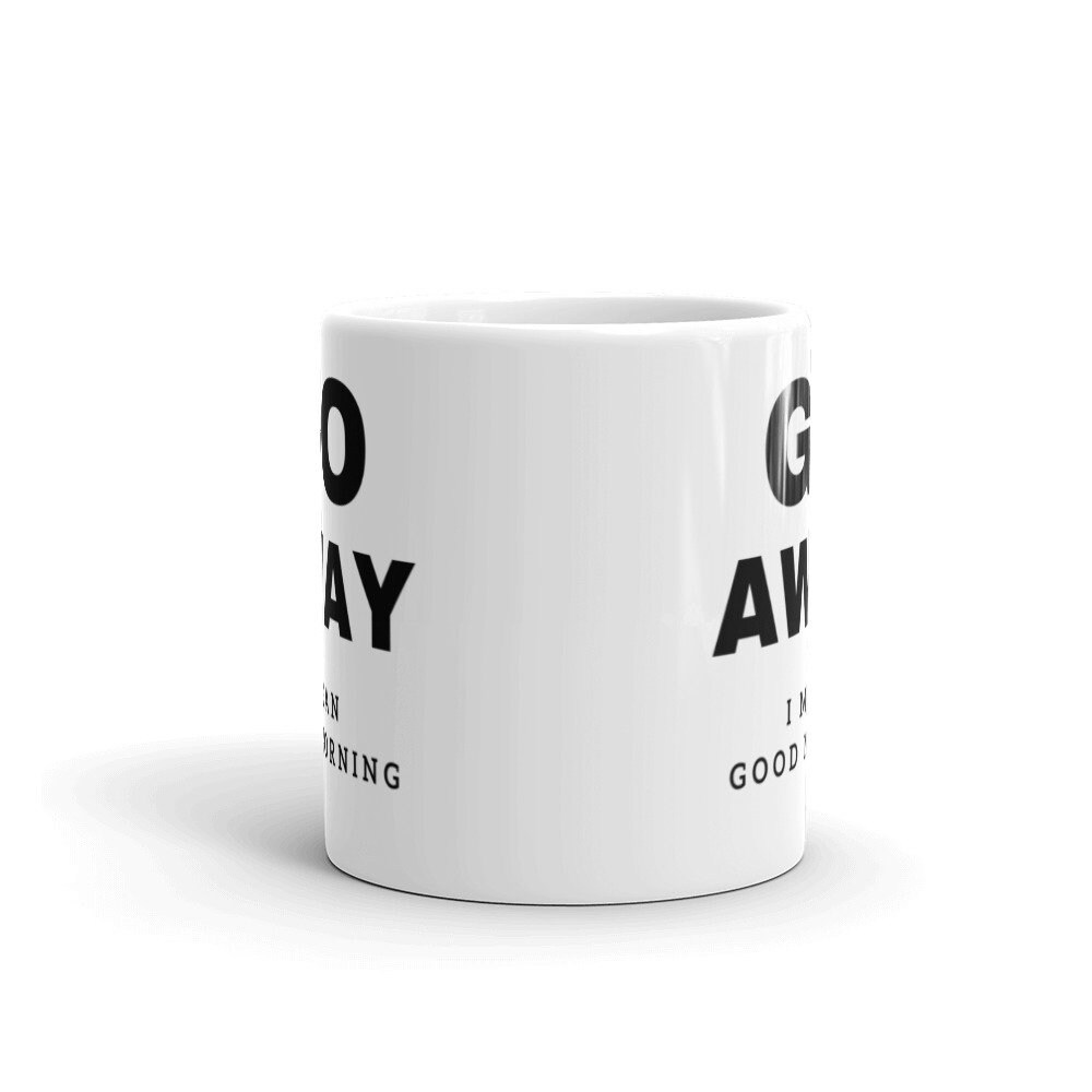 Go Away Mug Bundled With FREE Coffee Recipe Book Funny - Etsy