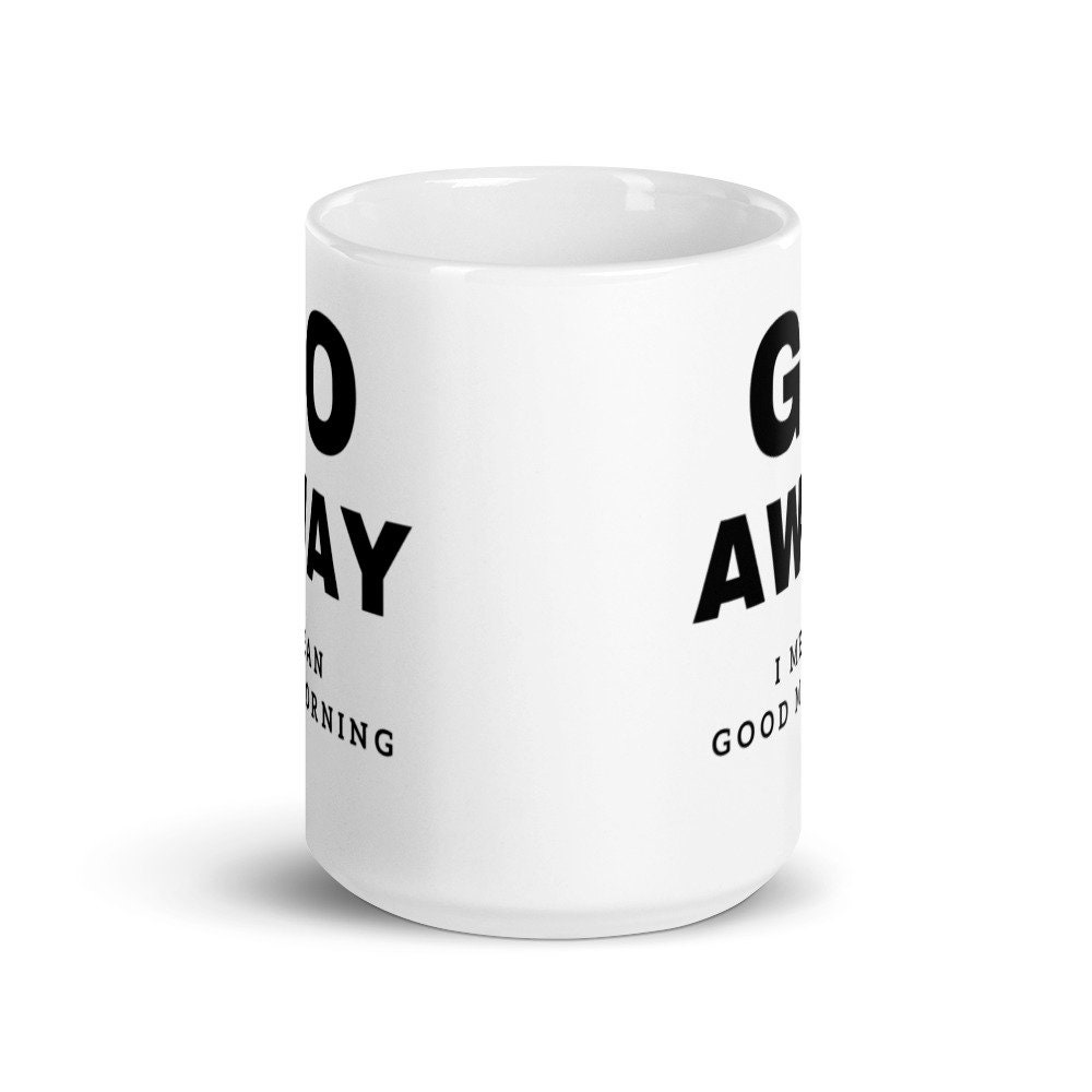 Go Away Mug Bundled With FREE Coffee Recipe Book Funny - Etsy
