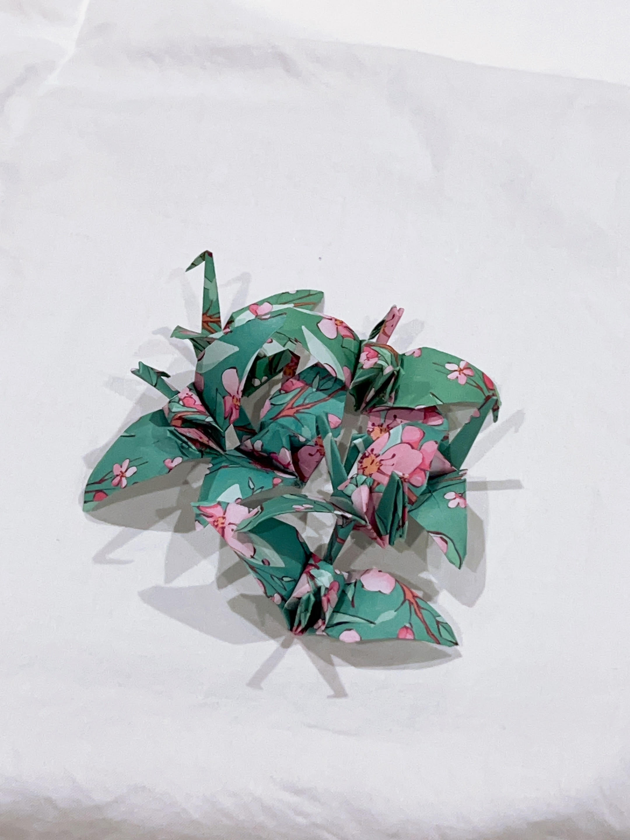 Origami Cranes in Acrylic Cube Display Case - Etsy
