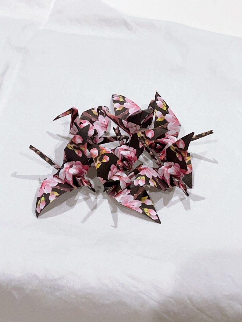 Origami Cranes in Acrylic Cube Display Case - Etsy