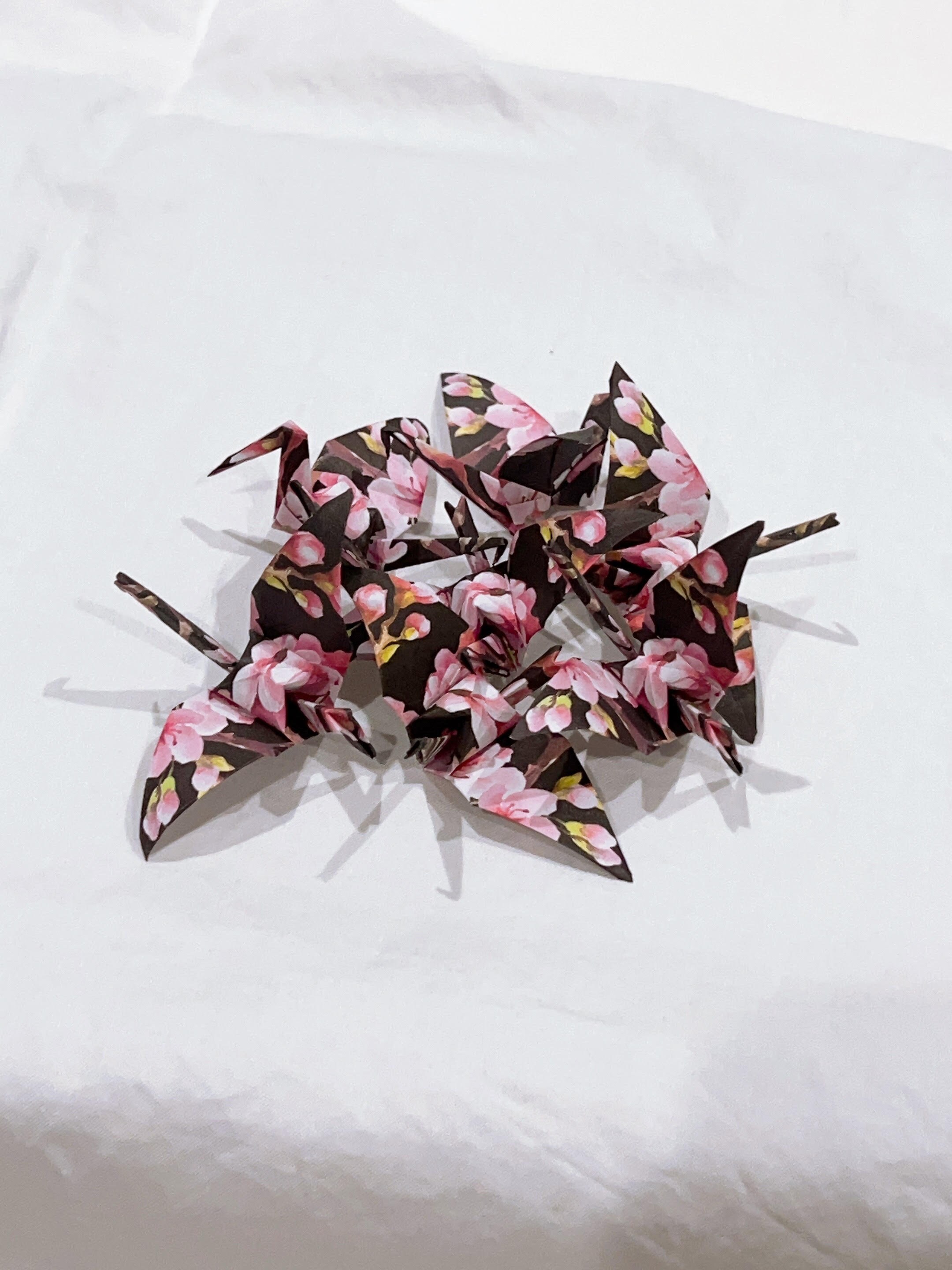 Origami Cranes in Acrylic Cube Display Case - Etsy