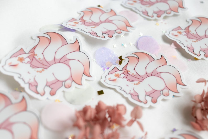 Kitsune Sticker Kawaii - Etsy