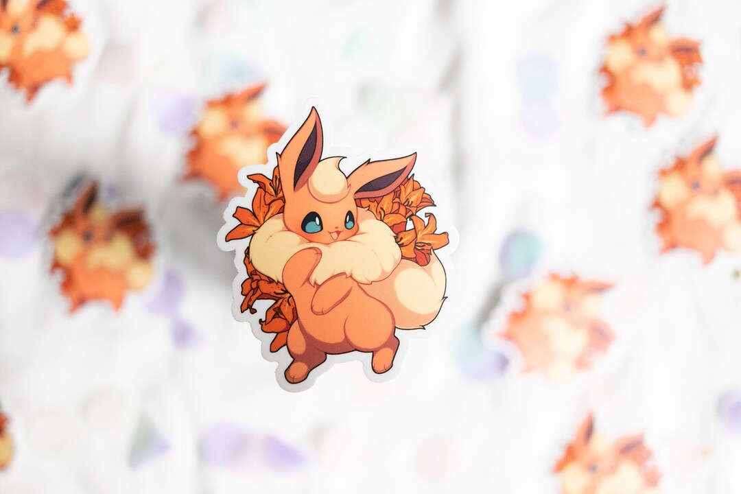 Flareon Stickers, Flareon Kawaii Laptop Stickers Switch Stickers - Etsy