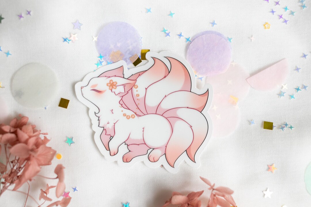 Kitsune Sticker Kawaii - Etsy