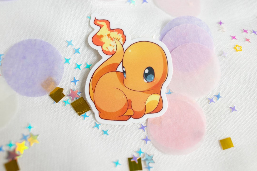 Charmander Sticker Pokemon Kawaii Laptop Switch Decal - Etsy