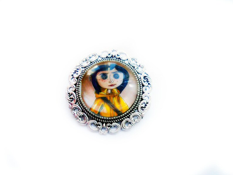 Coraline Dangle Earrings, Coraline Necklace Pendant, Coraline Pin ...