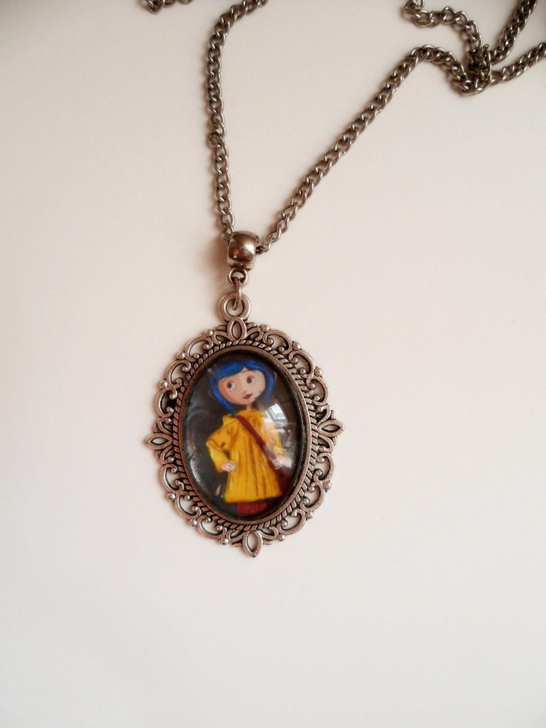 Coraline Dangle Earrings, Coraline Necklace Pendant, Coraline Pin ...