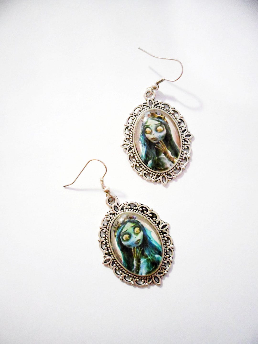 The Corpse Bride Earrings, Corpse Bride Necklace, Halloween Jewelry ...
