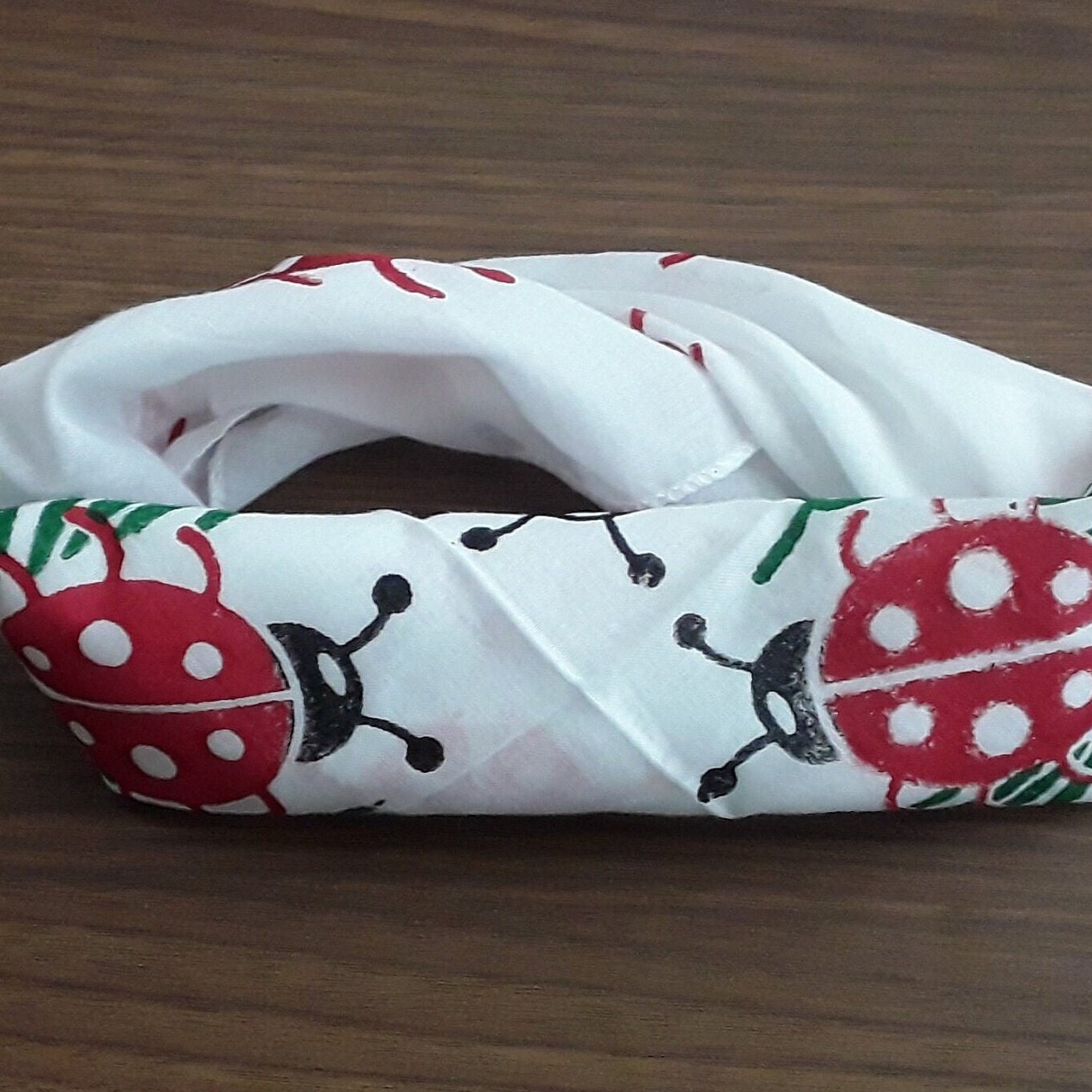 Cotton Ladybug Bandana, Headband Scarf, Ladybug Gift, Holiday Gift for ...