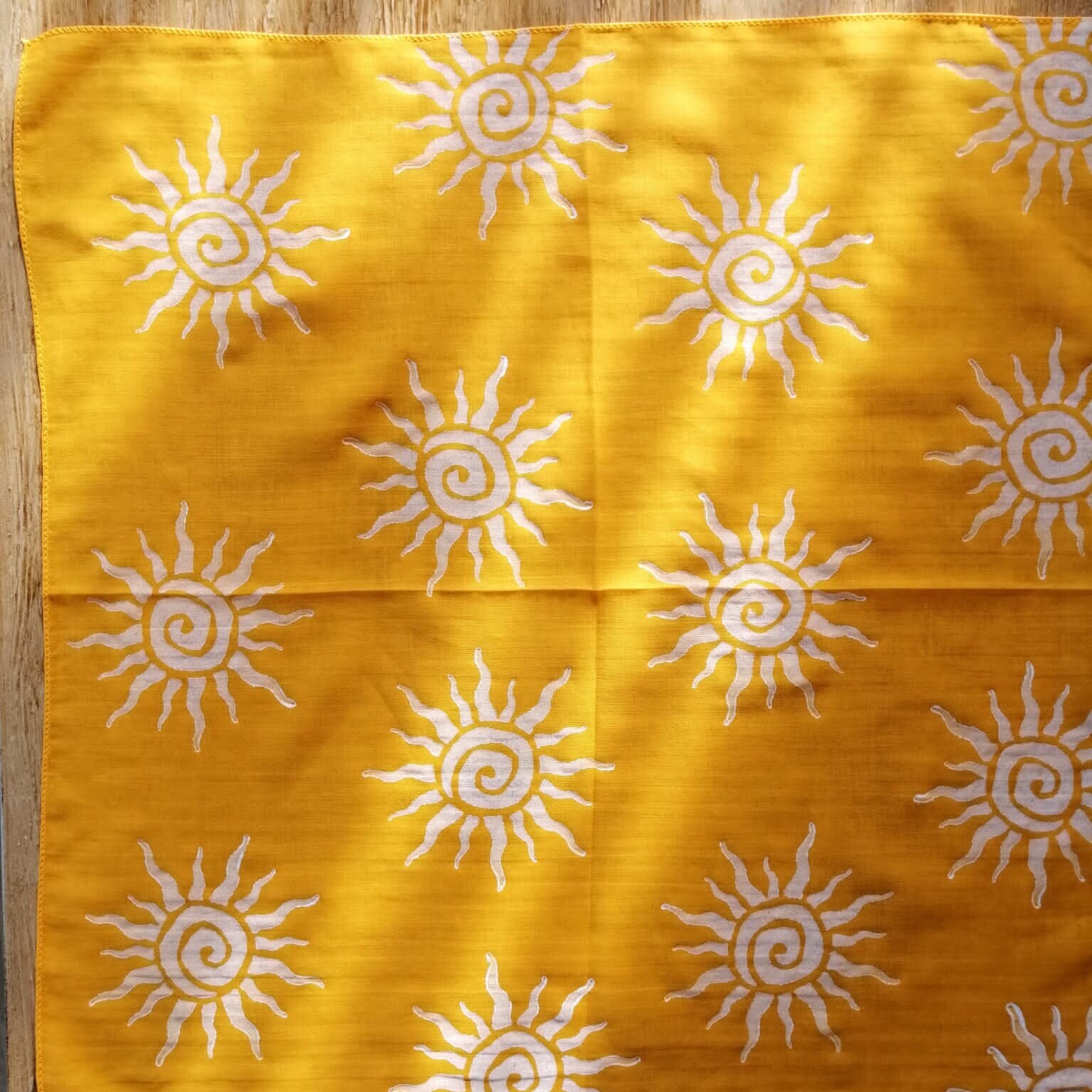 Sun Shine Bandana, Yellow Cotton Bandana,boho Spring Headbands, Yellow ...
