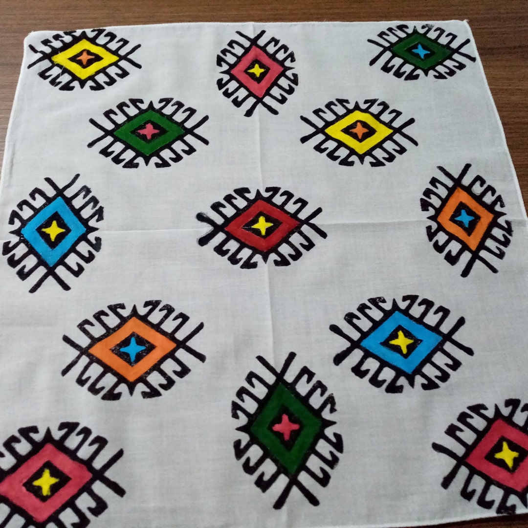 Colourful Small Scarf, Kilim Decor Bandanas, Cotton Headbands, Gift for ...