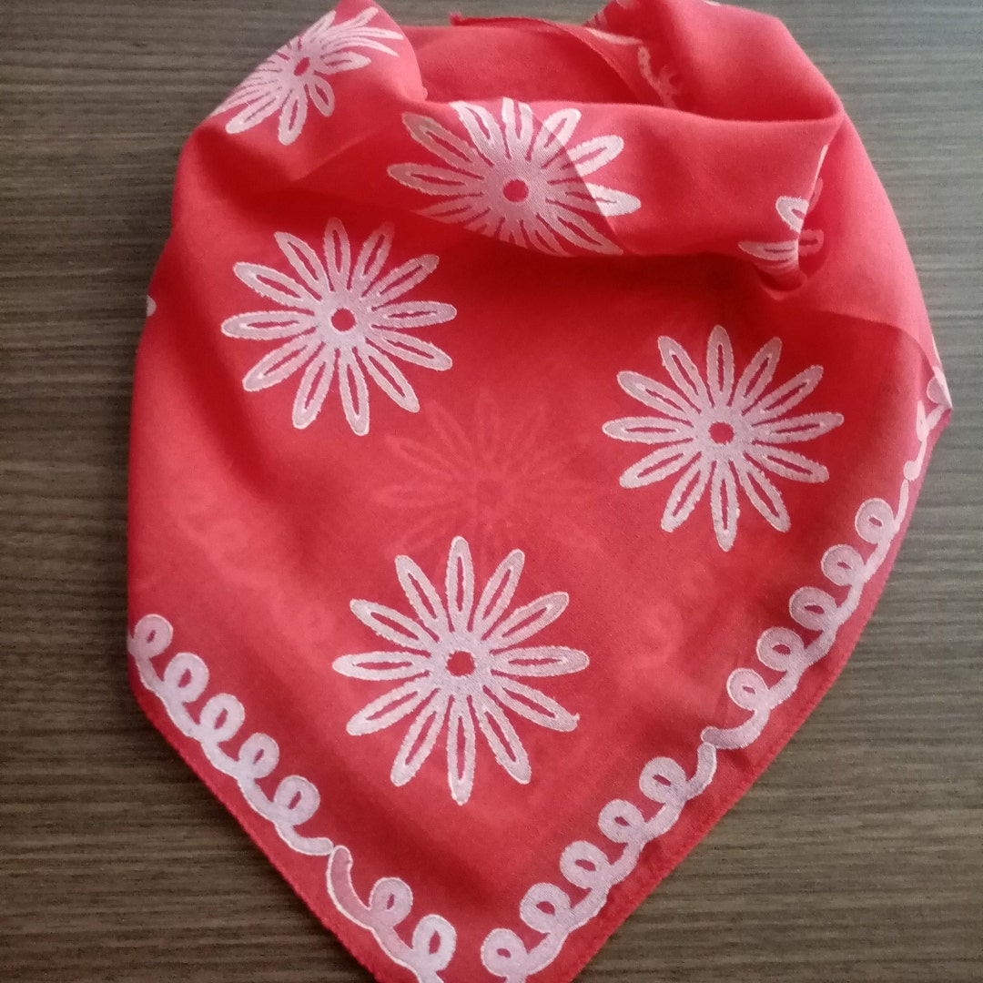 Daisy Cotton Bandana, Unique Gifts, Headband Scarf, Gift for Women ...