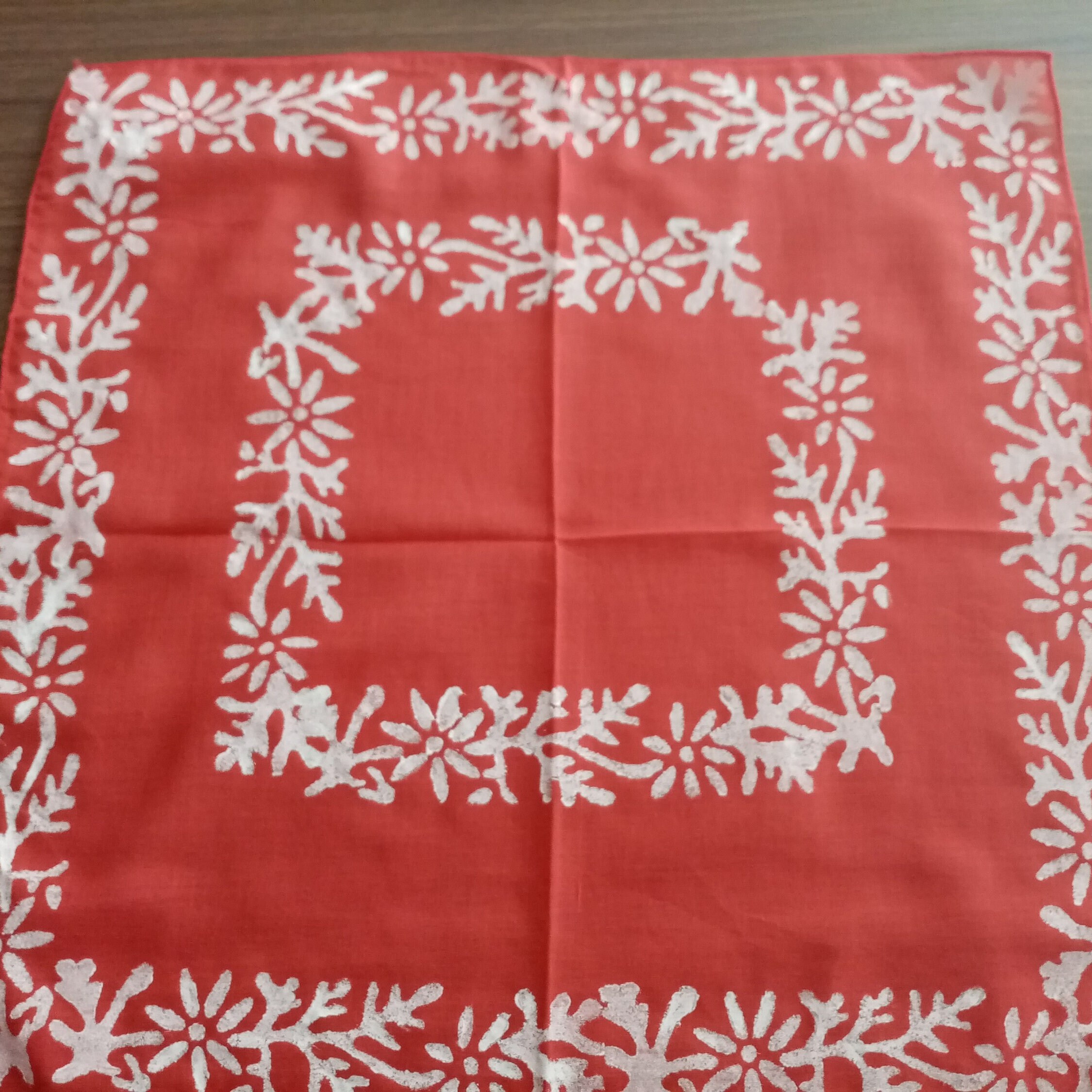 Red Cotton Bandana for Women, Red Boho Accessories, Red Small Neck ...