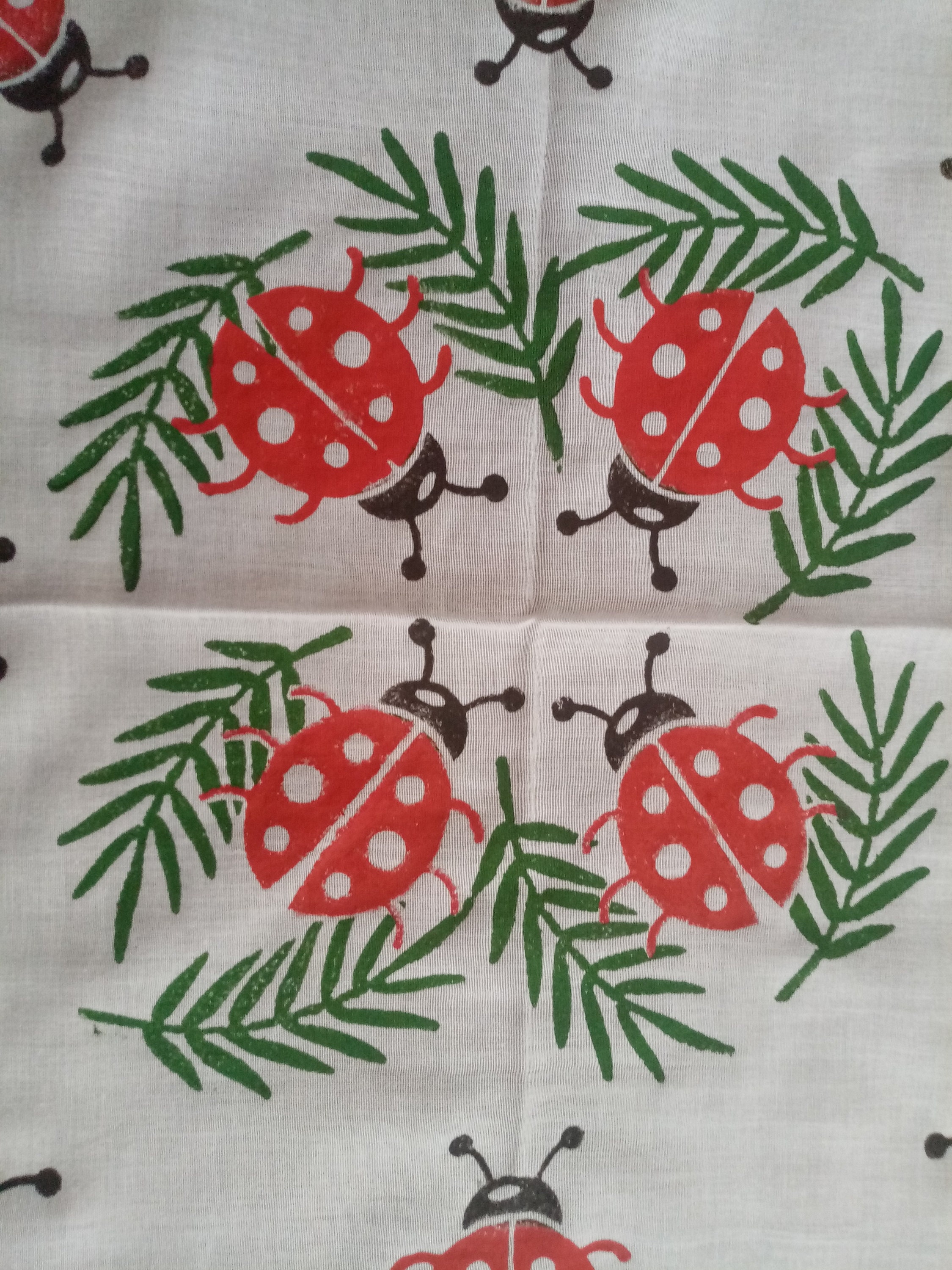 Cotton Ladybug Bandana, Headband Scarf, Ladybug Gift, Holiday Gift for ...