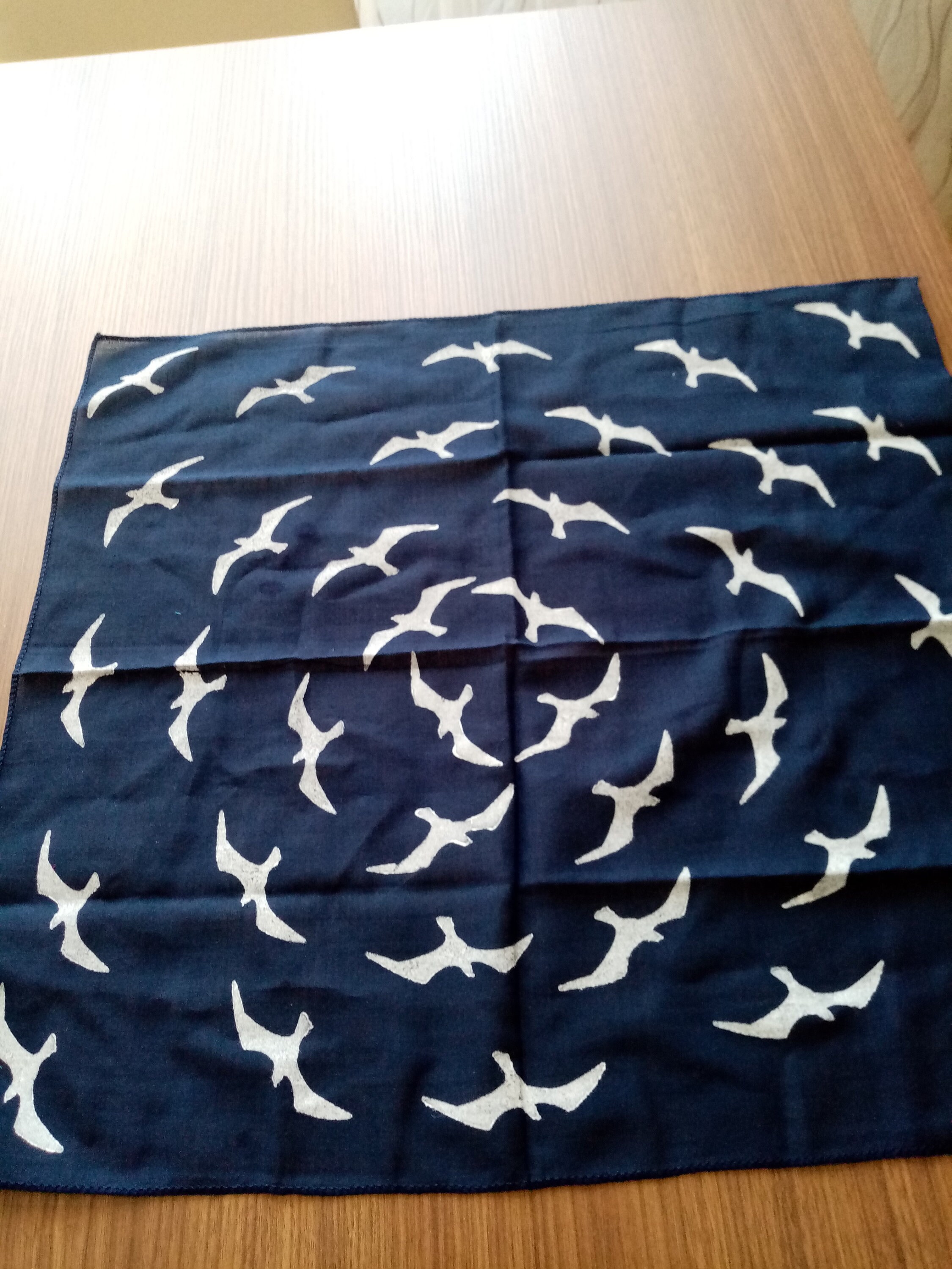 Navy Blue Bandana for Men, Sea Theme Headbands, Summer Bandanas, Hand ...