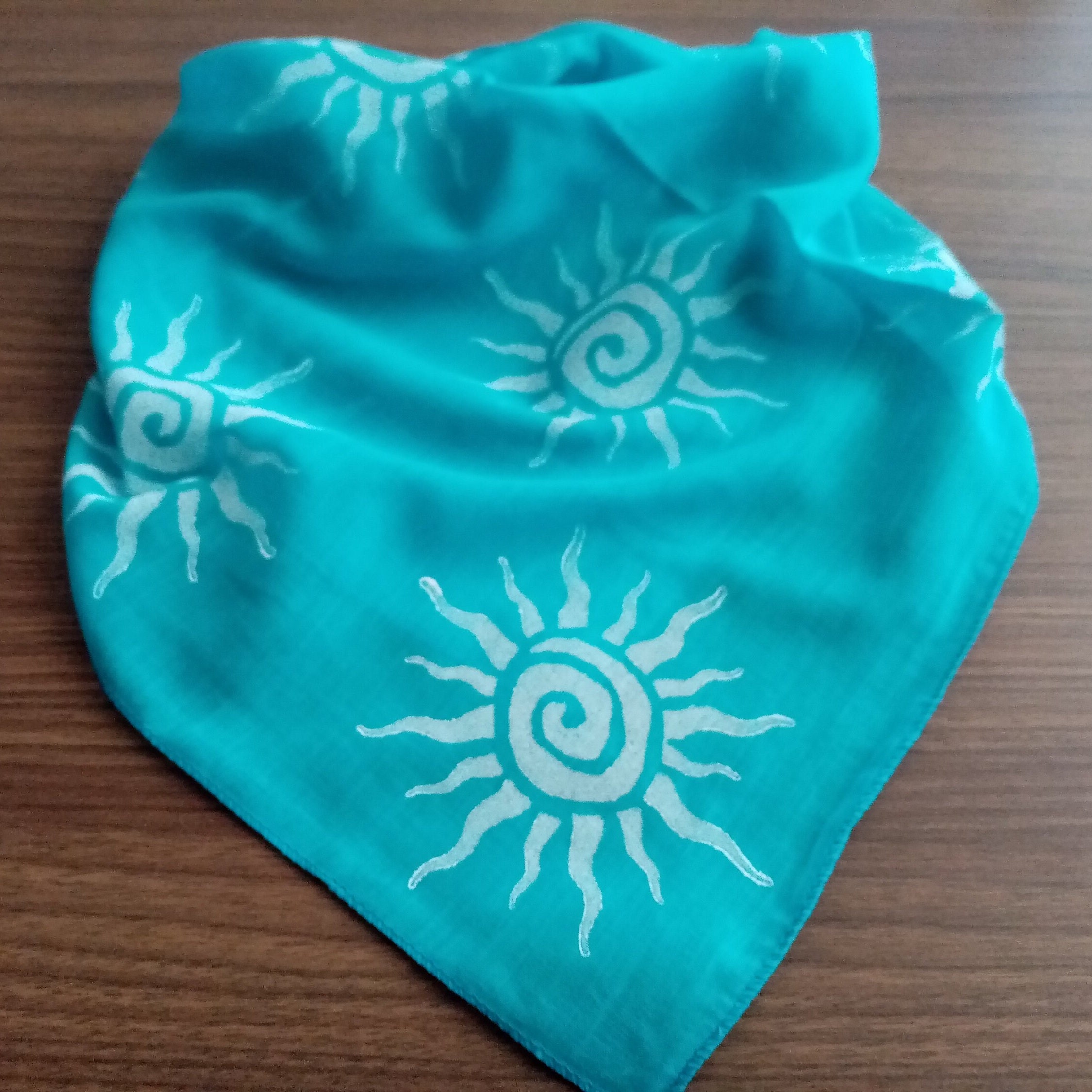 Sun Shine Bandana, Yellow Cotton Bandana,boho Spring Headbands, Yellow ...