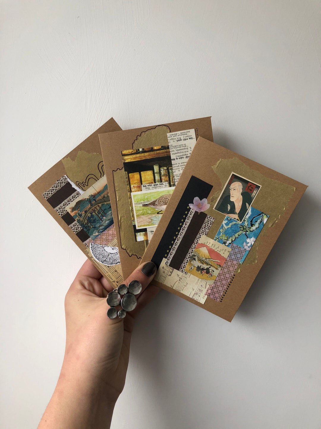 Vintage Collage Cards - Etsy